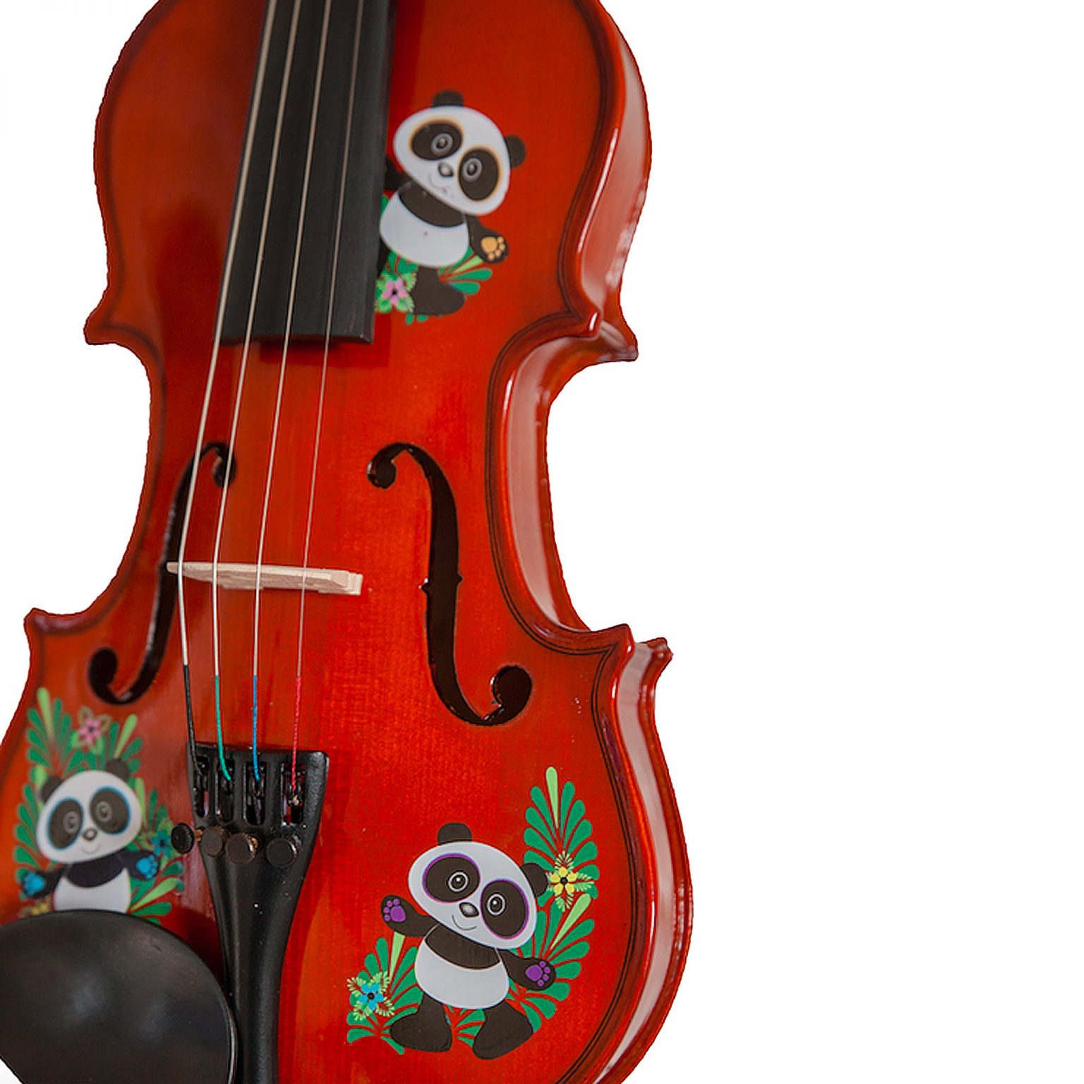 MYSTIC OWL KIDS VIOLIN NATURAL SILVER METALLIC DETAIL